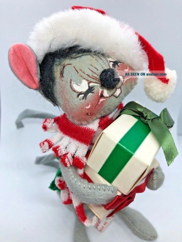 1965 Annalee Doll Christmas Mouse With Presents And Packages | #37681151
