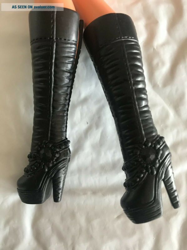 BARBIE My Scene DOLL FASHION High Heel Platform Fancy Stilletto Black ...