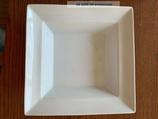 Pottery Barn Great White Large Square Porcelain Serving Bowl Dish ...