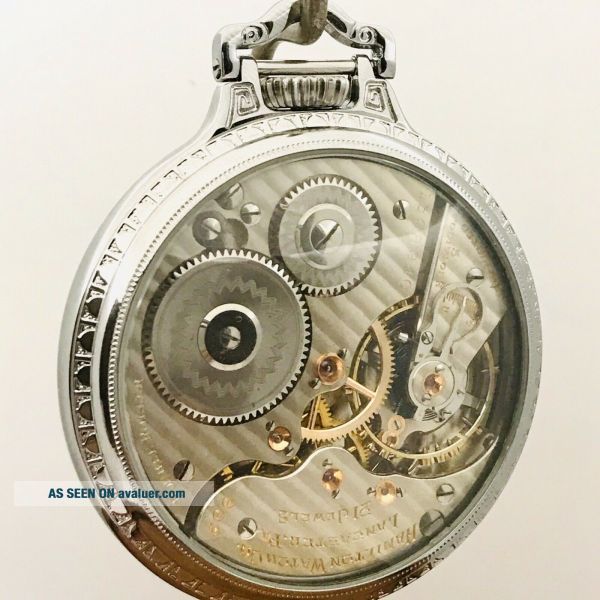 WOW 1921 Hamilton 992 16S 21J Display BOC Bar Over Crown Railroad ...