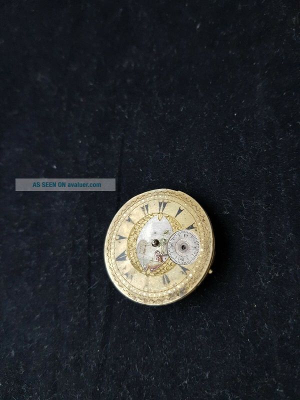 Ottoman Turkish Market Pocket Watch Dial With Movement | #37771362