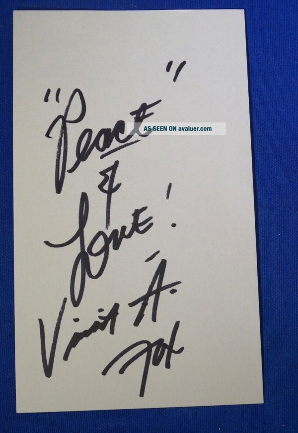 VIVICA A. FOX Autograph Signed 3 By 5 Index Days Of Our Lives | #37707923