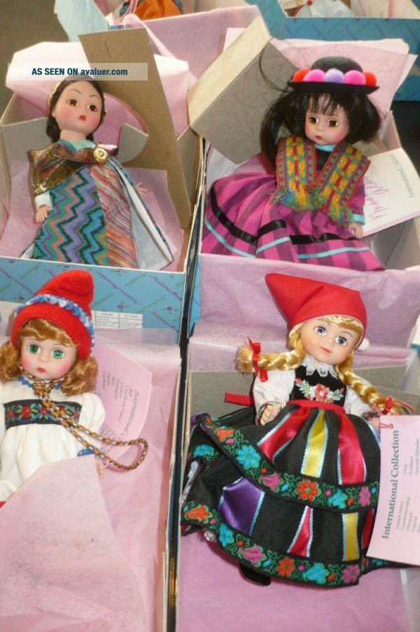 4 MADAME ALEXANDER DOLLS TIBET LAPLAND PERU POLAND INTERNATIONAL SERIES ...