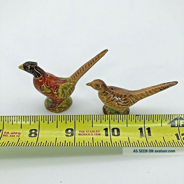 Miniature Rosemeade Pottery Art Ring Neck Pheasants Salt & Pepper ...