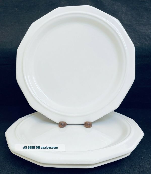 3 Pfaltzgraff HERITAGE - WHITE Dinner Plates 10 1/4 " Made In USA ...