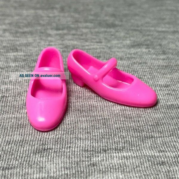 Mattel Barbie 1990s Flat Foot Doll Shoes Mary Jane Style Round Toe ...