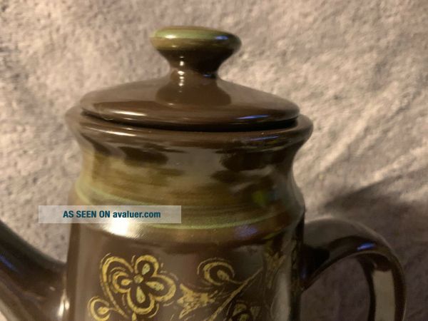 Vintage MCM Franciscan Madeira Coffee Tea Pot Teapot Set With 5 Cups ...