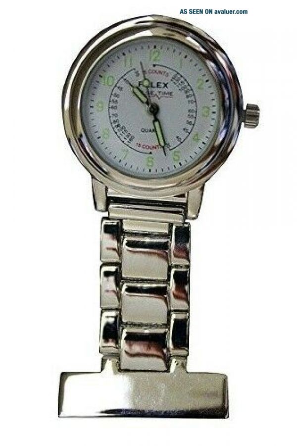 F109 Nurse Fob Watch Silver Tone Classic By Pelex | #38004774