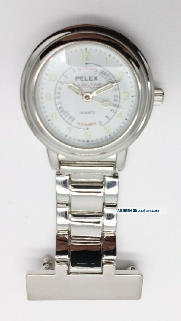 F109 Nurse Fob Watch Silver Tone Classic By Pelex | #38004774