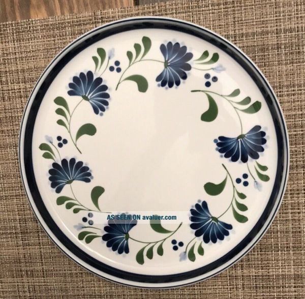 Dansk International Design Sage Song Dinner Plate Platter Blue Floral ...