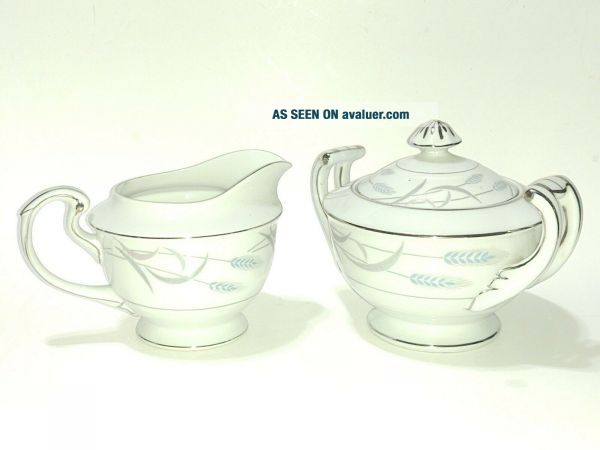 Valmont China Royal Wheat Sugar With Lid And Creamer | #38252725