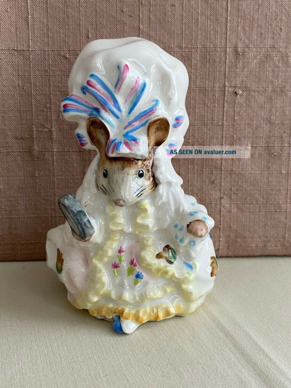Beatrix Potter Lady Mouse Figurine F Warne & Co Beswick England C 1951 ...