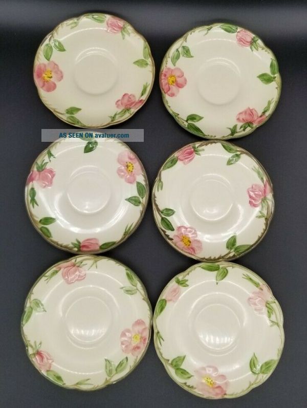 FRANCISCAN DINNERWARE DESERT ROSE PATTERN - SET OF 6 SAUCERS | #38328979