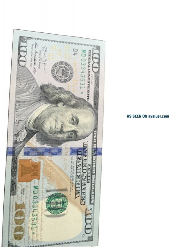 One 2013 STAR NOTE $100 Dollar Bill Federal Reserve Note About ...