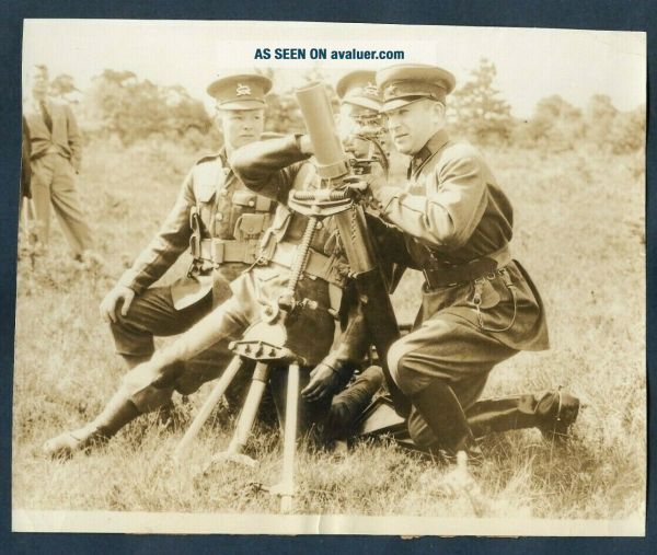 WWII BRITISH WEST YORKSHIRE REGIMENT MORTAR GUNNER LESSON 1940s Press ...