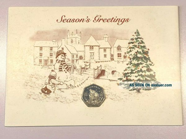 2004 Isle Of Man 50p Pobjoy Christmas Card | #38589844