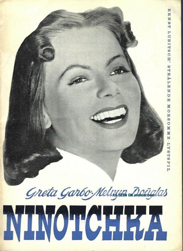 1930s GRETA GARBO IN NINOTCHKA MOVIE BOOKLET - IN GERMAN | #38609646