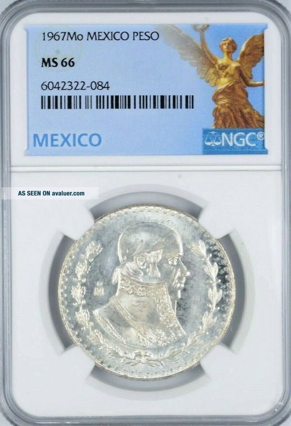 1967 MEXICO - WANT MIRROR LIKE ? - FROST WITHOUT THE COST UN PESO ONE ...