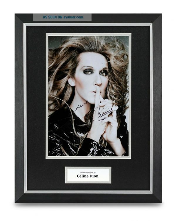 Celine Dion Signed 16x12 Framed Photo Display Pop Music Autograph ...