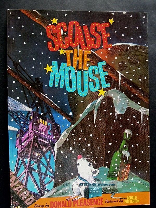 SCOUSE THE MOUSE LARGE BOOK - DONALD PLEASENCE / RINGO STARR - 1st ...