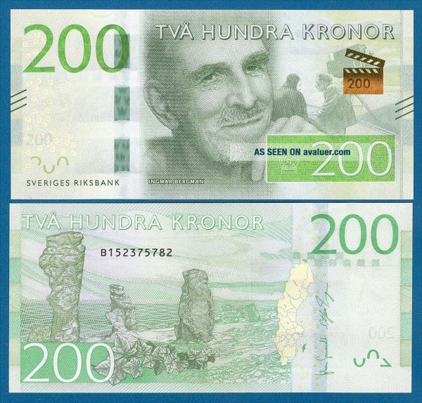 Sweden 200 Kronor P 72 2015 UNC Low Combine | #38773235