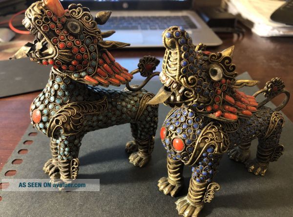 Vintage Chinese Dragons - Detailed And Unique Pixiu / Feng Shui | #38806307