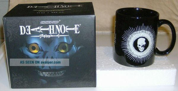 NIB Shohen Jump Death Note Glow In The Dark Black/White Coffee Mug ...