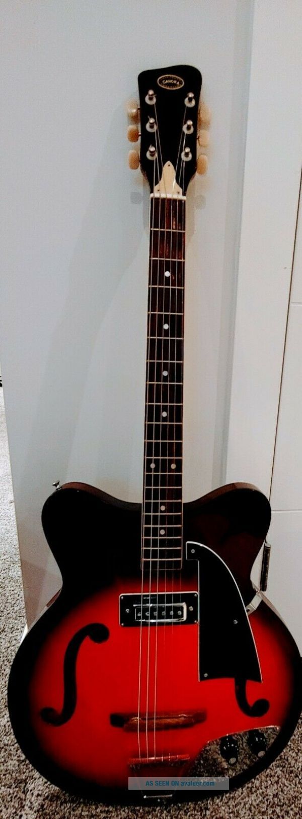 Vintage Canora Hollow Body Jazz Electric Guitar 1960s/70s Made In Japan ...