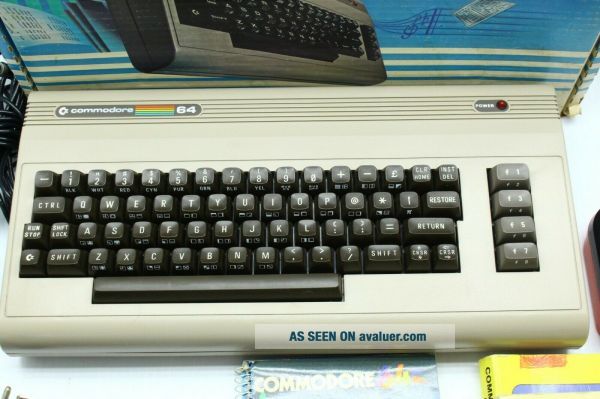 Vintage Commodore 64 Computer W/ Box And Books, | #38843176