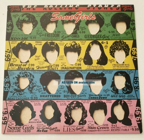 The Rolling Stones “Some Girls” Vinyl LP Album; 1978; Die - Cut Cover ...