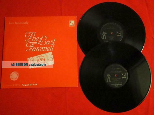 Elvis " The Last Farewell " EP Records 2 LP Set 6/26/77 Last Show Indy ...