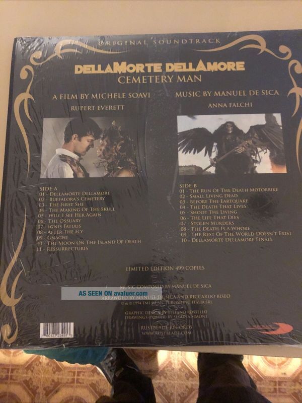 DELLAMORTE DELLAMORE CEMETERY MAN VINYL LP | #38862237