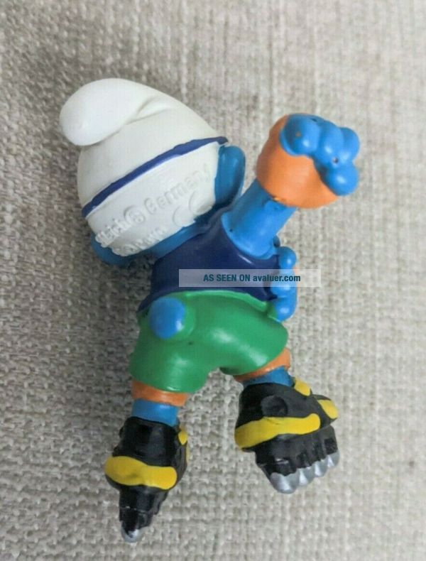 Smurfs Rollerblades Skates Smurf Miniature Figurine Rare Vintage ...