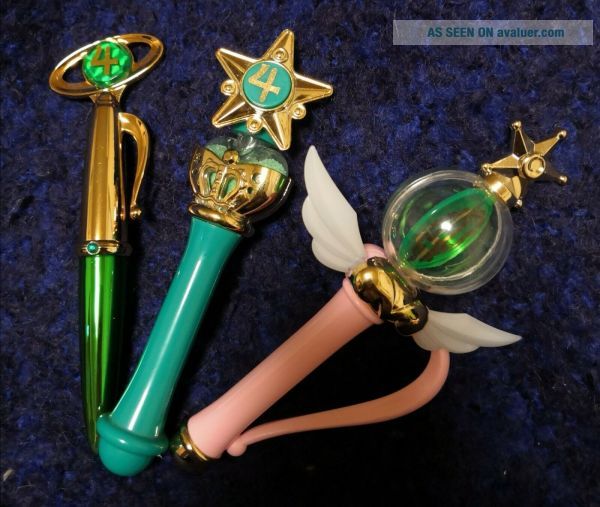 Sailor Moon Stick And Rod Sailor Jupiter Set BANDAI Crystal Change Rod ...