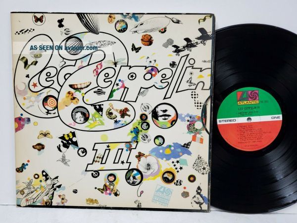 LED ZEPPELIN III LP NEAR Vinyl With SPINNER (Immigrant Song) SD7201 ...