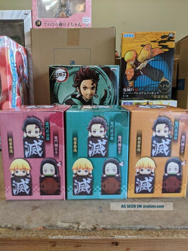 Demon Slayer Kimetsu No Yaiba Hikkake Figure All Set Of 3 Anime JAPAN ...