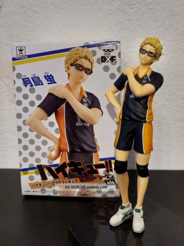 Haikyuu Tsukishima Kei Anime Figure With Stand DXF | #38954146