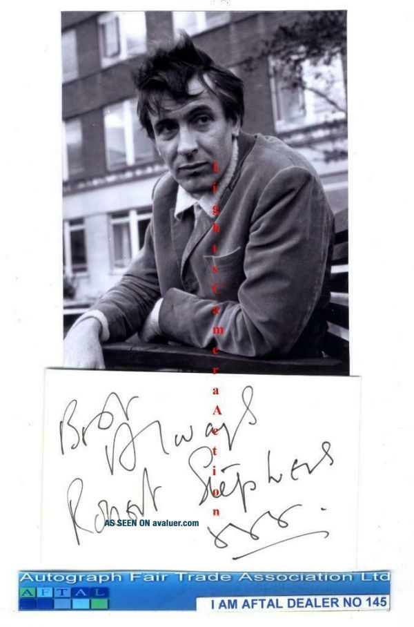 Sir Robert Stephens Vintage Signed Card AFTAL 145 | #39001636