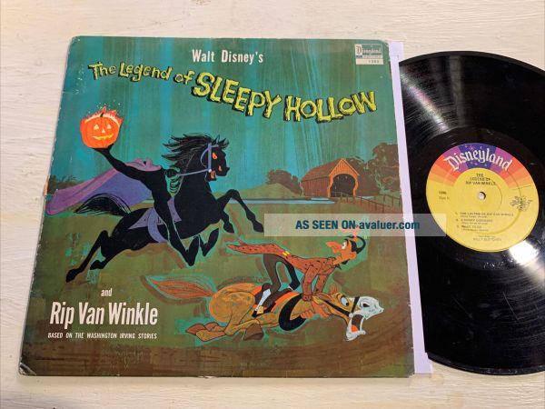 Walt Disney’s The Legend Of Sleepy Hollow LP Disneyland Halloween VG ...