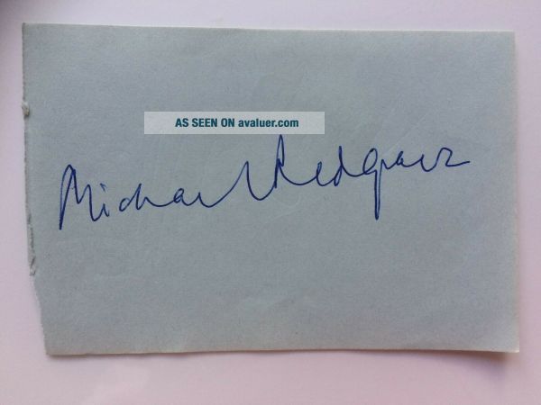 Hand Signed Autograph - Michael Redgrave - The Dambusters | #39034514