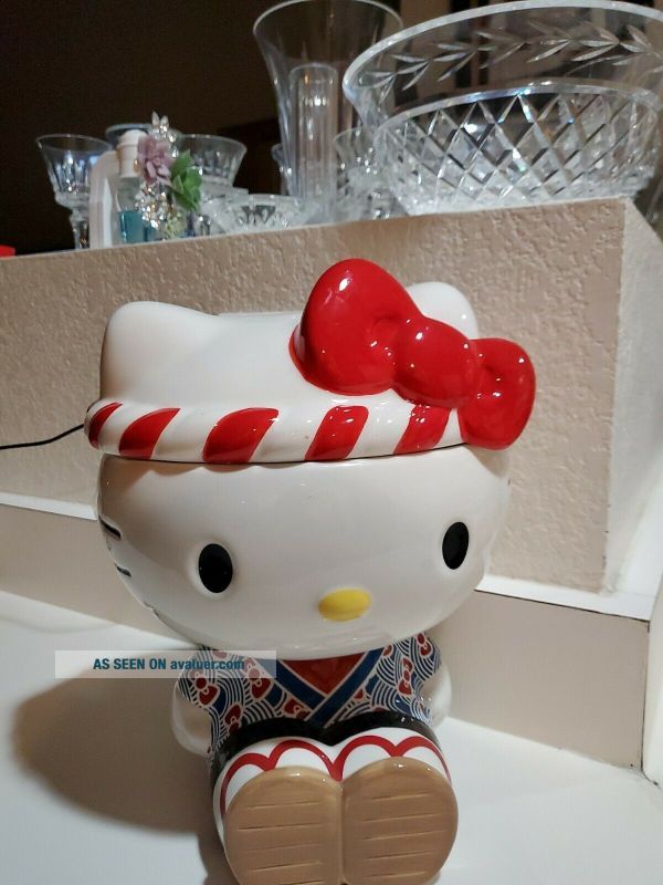 Hello Kitty Cookie Jar Ceramic Omatsuri Sanrio Limited Edition | #39039656