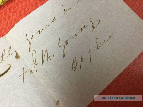 USA Catholic Bishop Joshua Maria Young AUTOGRAPH Diocese Of Erie ...