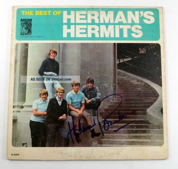 Peter Noone Signed Record Album The Best Of Herman ' S Hermits W/ AUTO ...