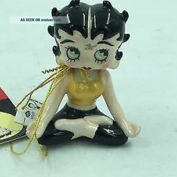 Betty Boop Mini Bobble Head Figurine In A Yoga Lotus Pose | #39088906