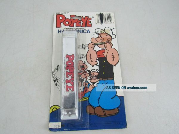 Vintage 1973 Popeye The Sailor Man Plastic Harmonica King Features ...