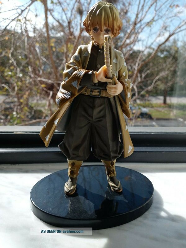 Zenitsu Agatsuma Figure Demon Slayer Kimetsu No Yaiba PVC Anime Statue ...