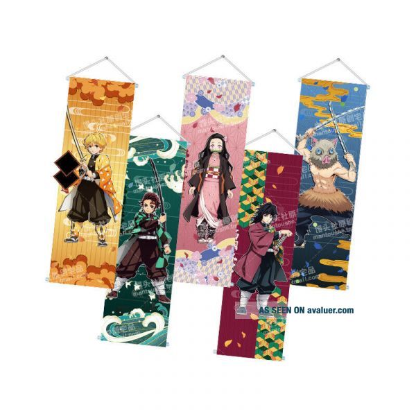 Demon Slayer: Kimetsu No Yaiba Anime ART Scroll Poster Wall Decor Room ...