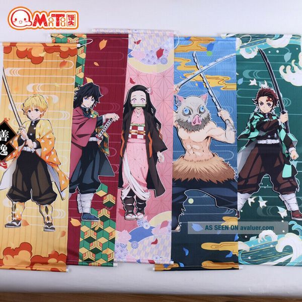 Demon Slayer: Kimetsu No Yaiba Anime ART Scroll Poster Wall Decor Room ...