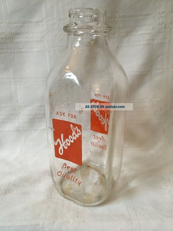Vintage Quart Milk Bottle Hood’s Dairy Hoods St Petersburg Florida ...