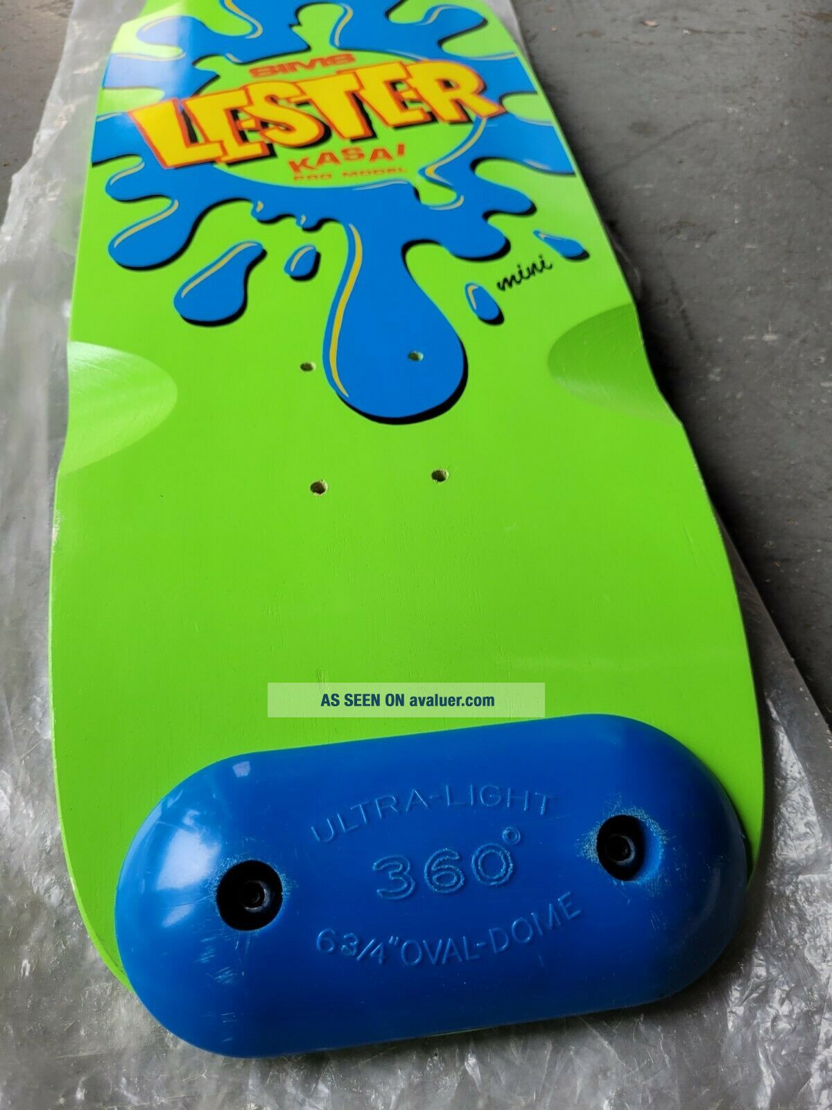 Vintage SIMS Lester Kasai Splatter MINI Rare Skateboard Deck | #58355837